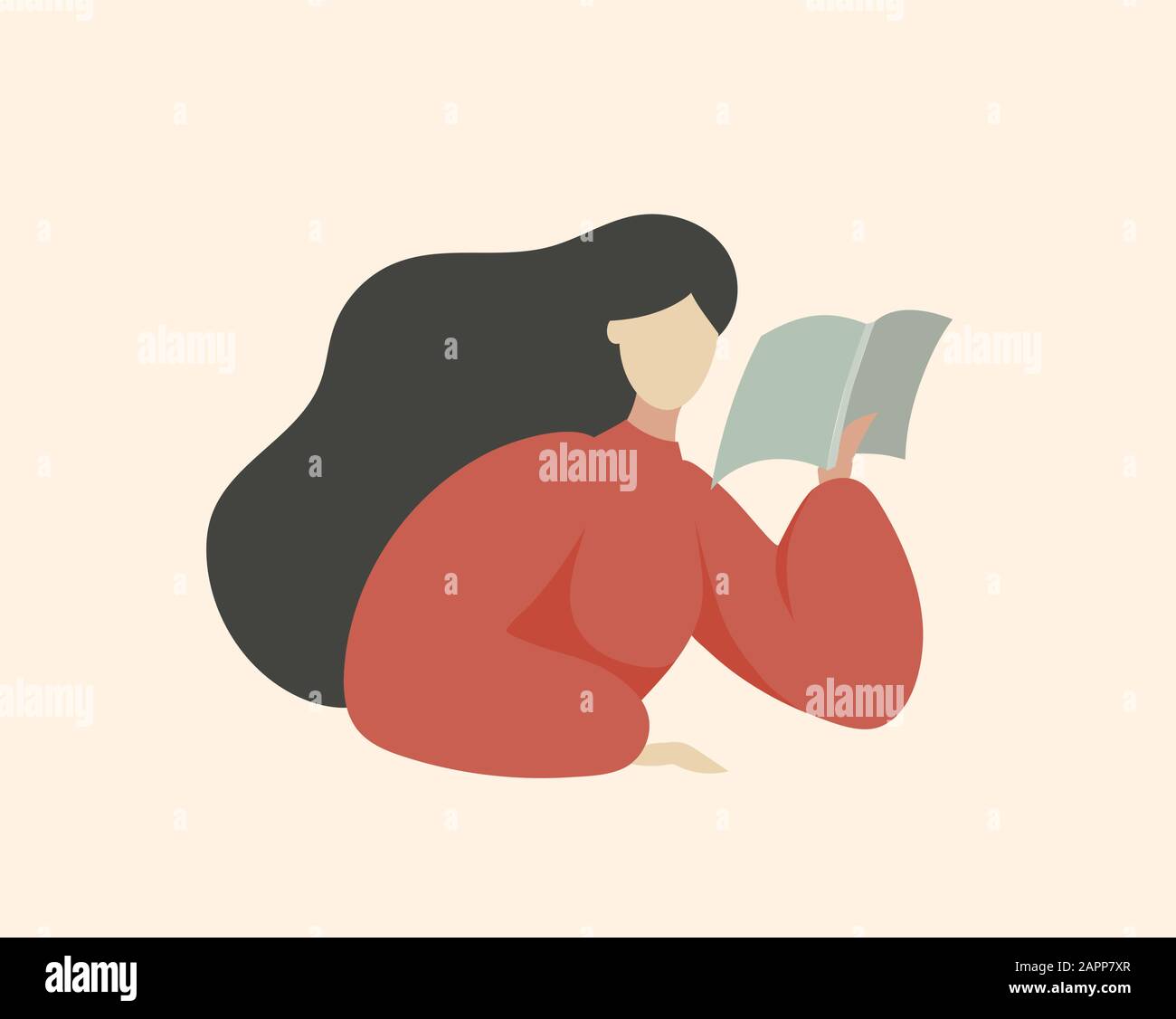 Woman portrait university student Stock Vector Images - Alamy