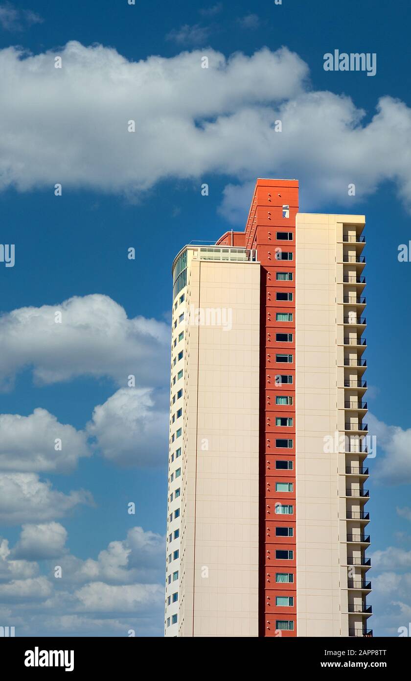 Condo Tower in Sky Stock Photo - Alamy