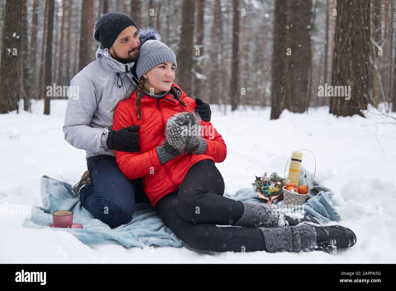 Picnic in winter hi-res stock photography and images - Alamy