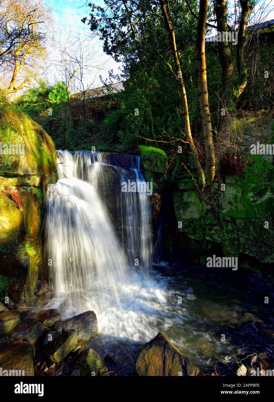 Lumsdale falls waterfall,Matlock,Derbyshire peak district,England ,UK ...