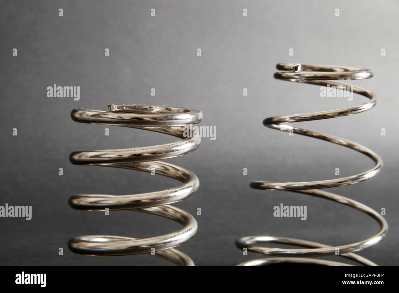 new metal springs texture background Stock Photo - Alamy