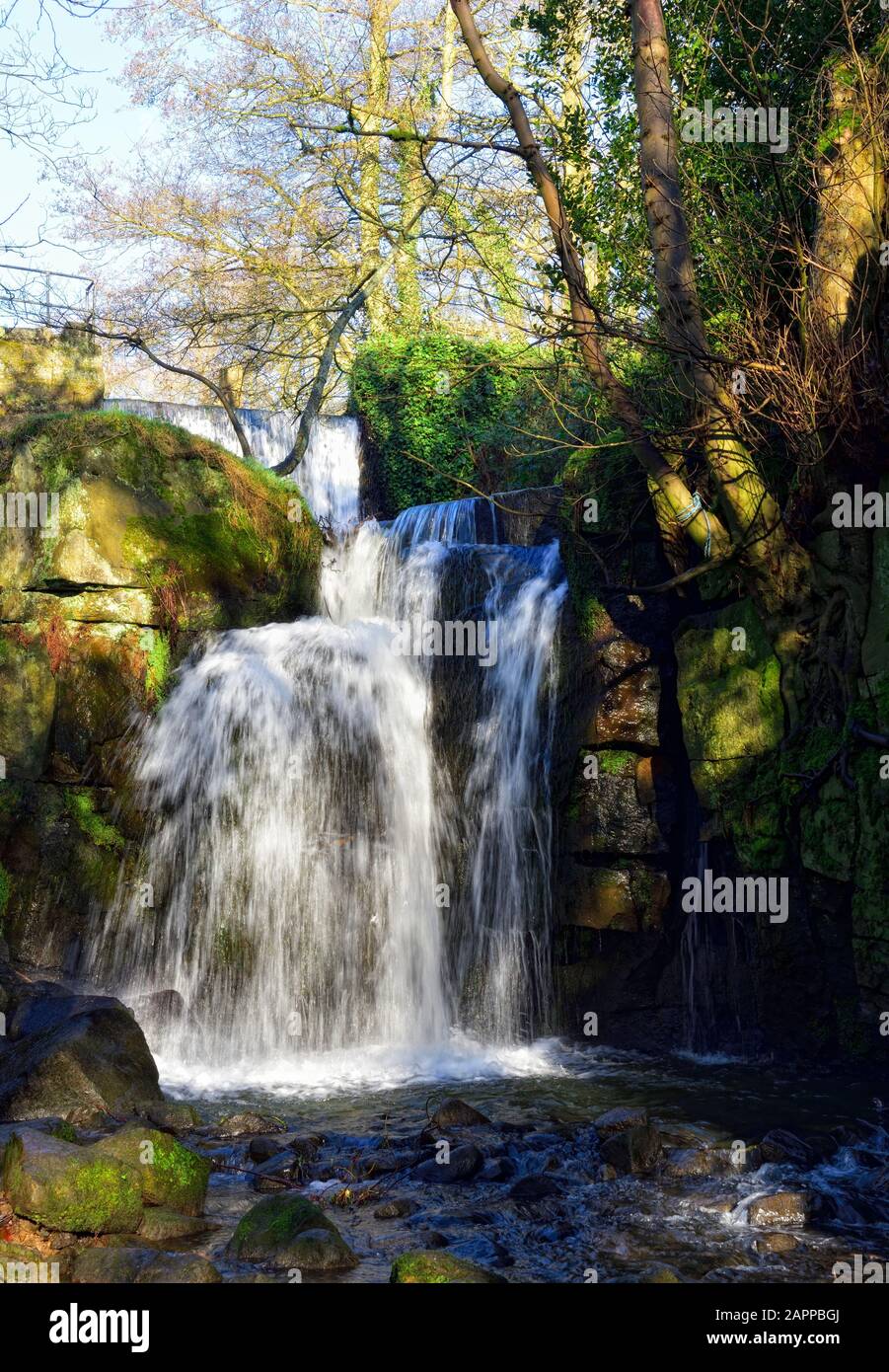 Lumsdale falls waterfall,Matlock,Derbyshire peak district,England ,UK ...