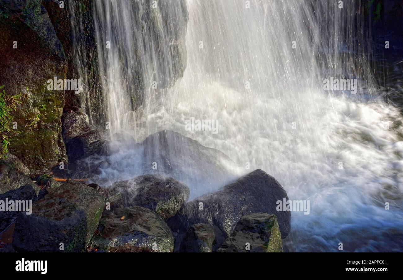 Lumsdale falls waterfall,Matlock,Derbyshire peak district,England ,UK ...