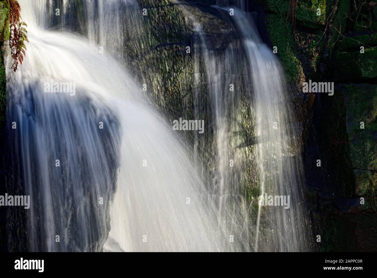 Lumsdale falls waterfall,Matlock,Derbyshire peak district,England ,UK ...