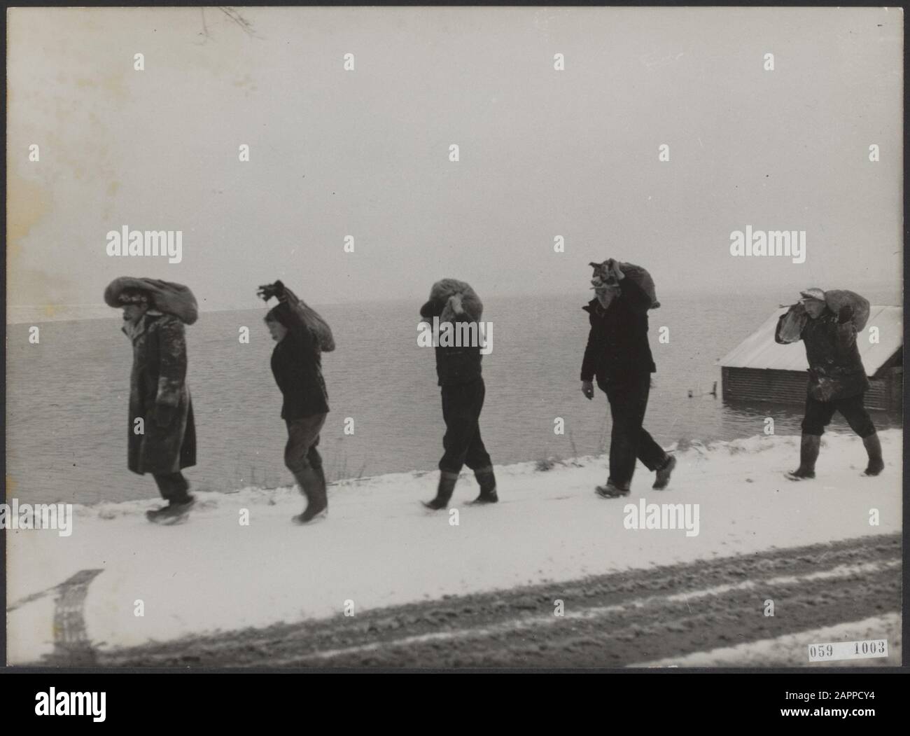 Series 059-1003, 059-1010 and 059-1011. Watersnood 1953. Date: February ...