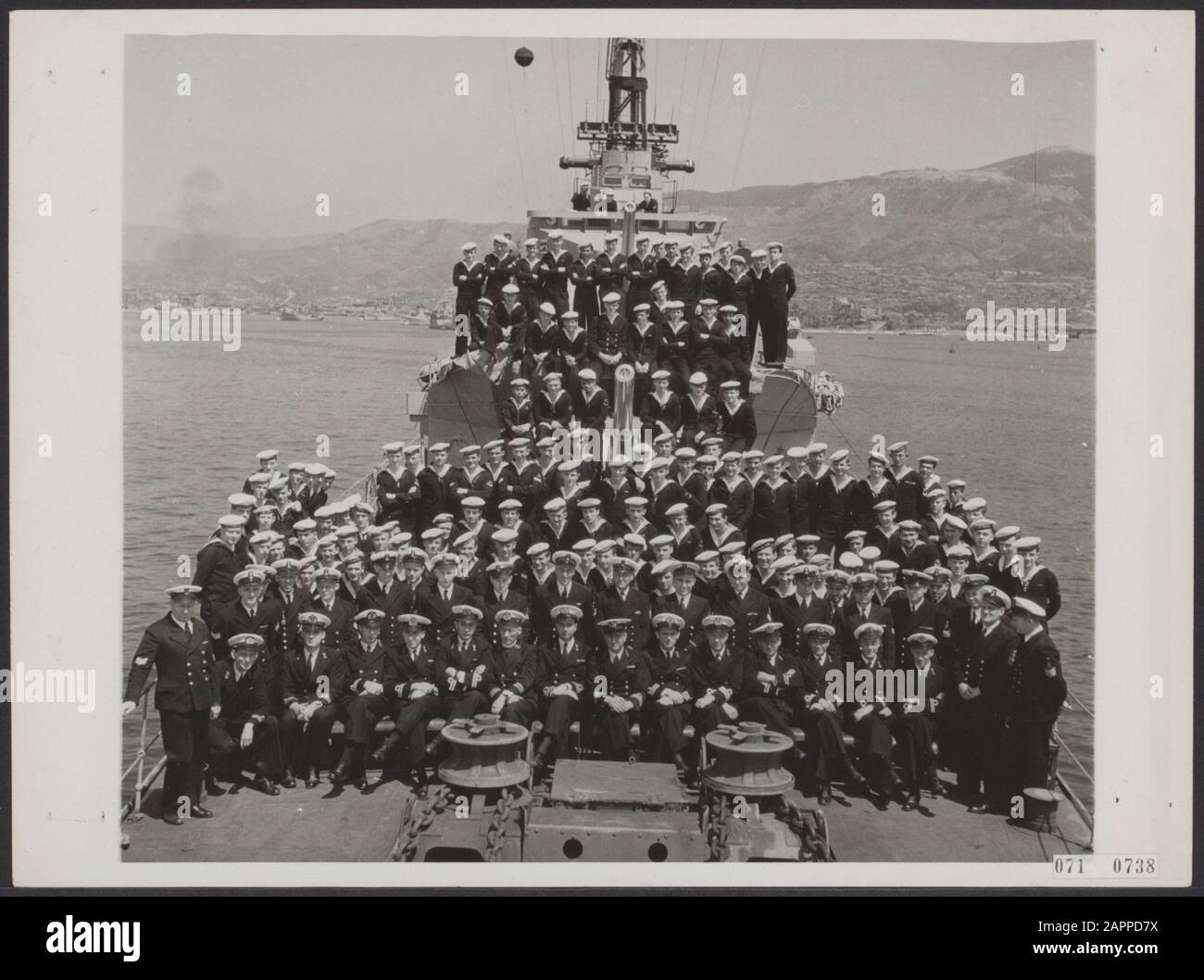 destroyers, officers, Navy, Evertsen Hr.Ms. Date: May 8, 1951 Location ...