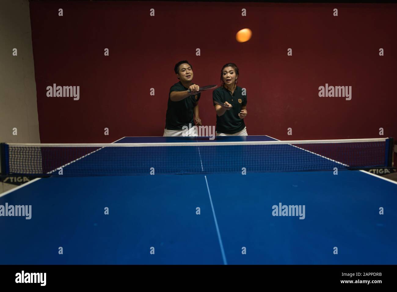 Four Men Playing Tennis High Resolution Stock Photography and Images ...