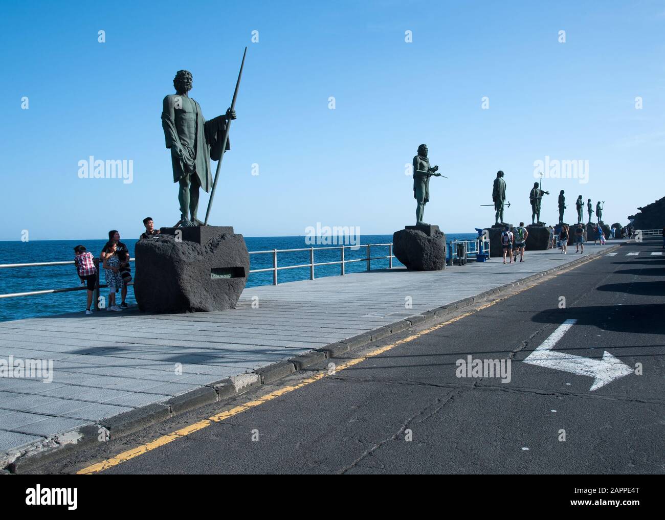 Candelaria, Tenerife, Spain - 27 December 2019, Statues of the kings ...