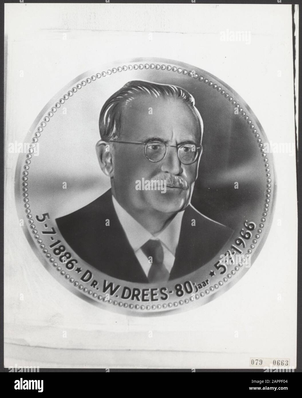 Golden commemorative ducat of the 80th anniversary of Dr. W. Drees ...