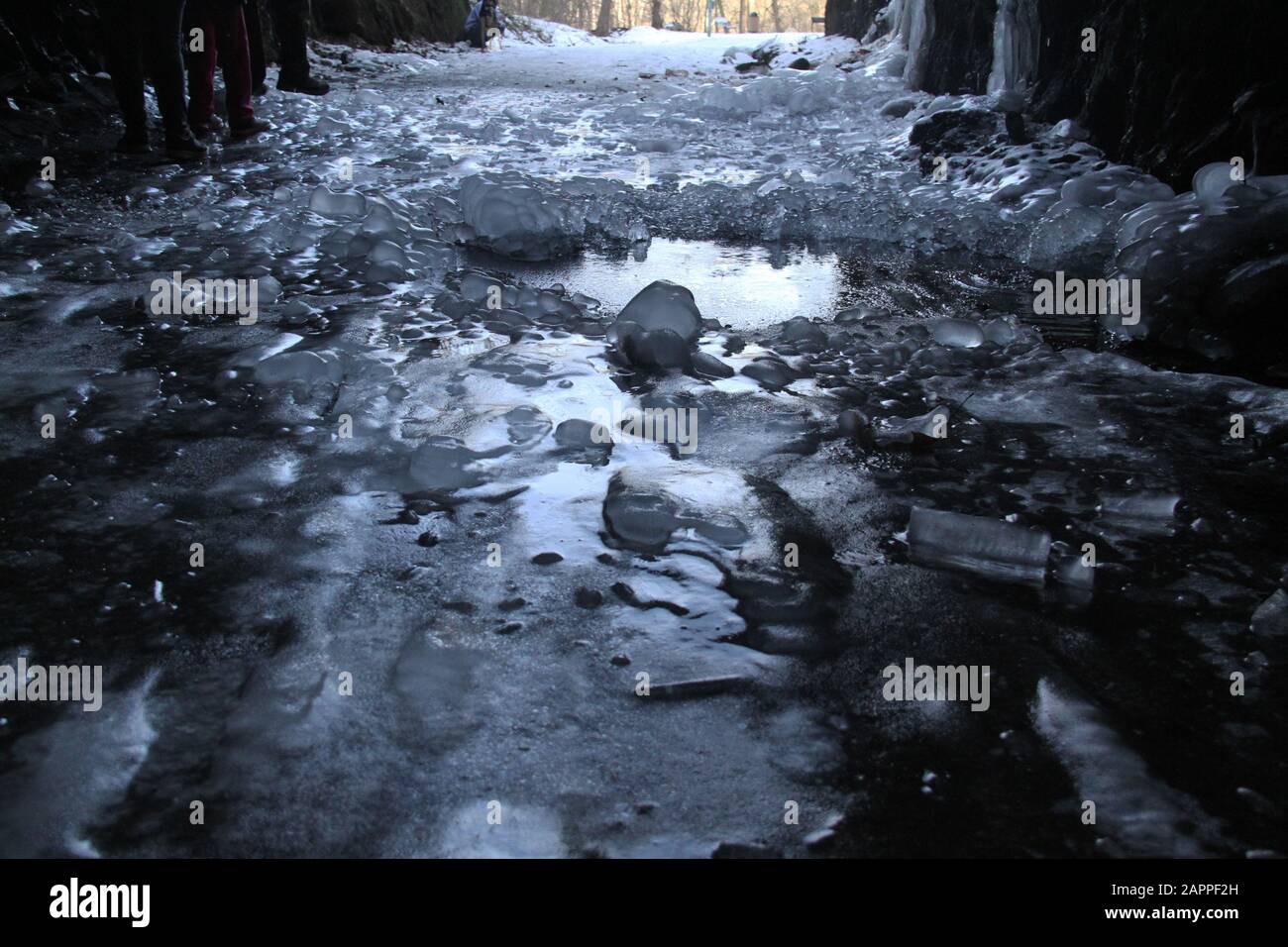 Frozen ice tunnel hi-res stock photography and images - Alamy