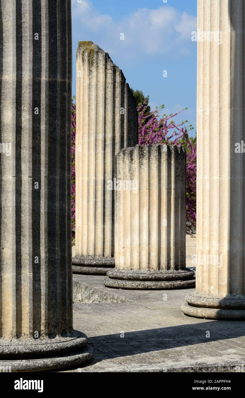 Classical Columns at Roman Temple in Glanum Ruins near Saint-Rémy-de ...