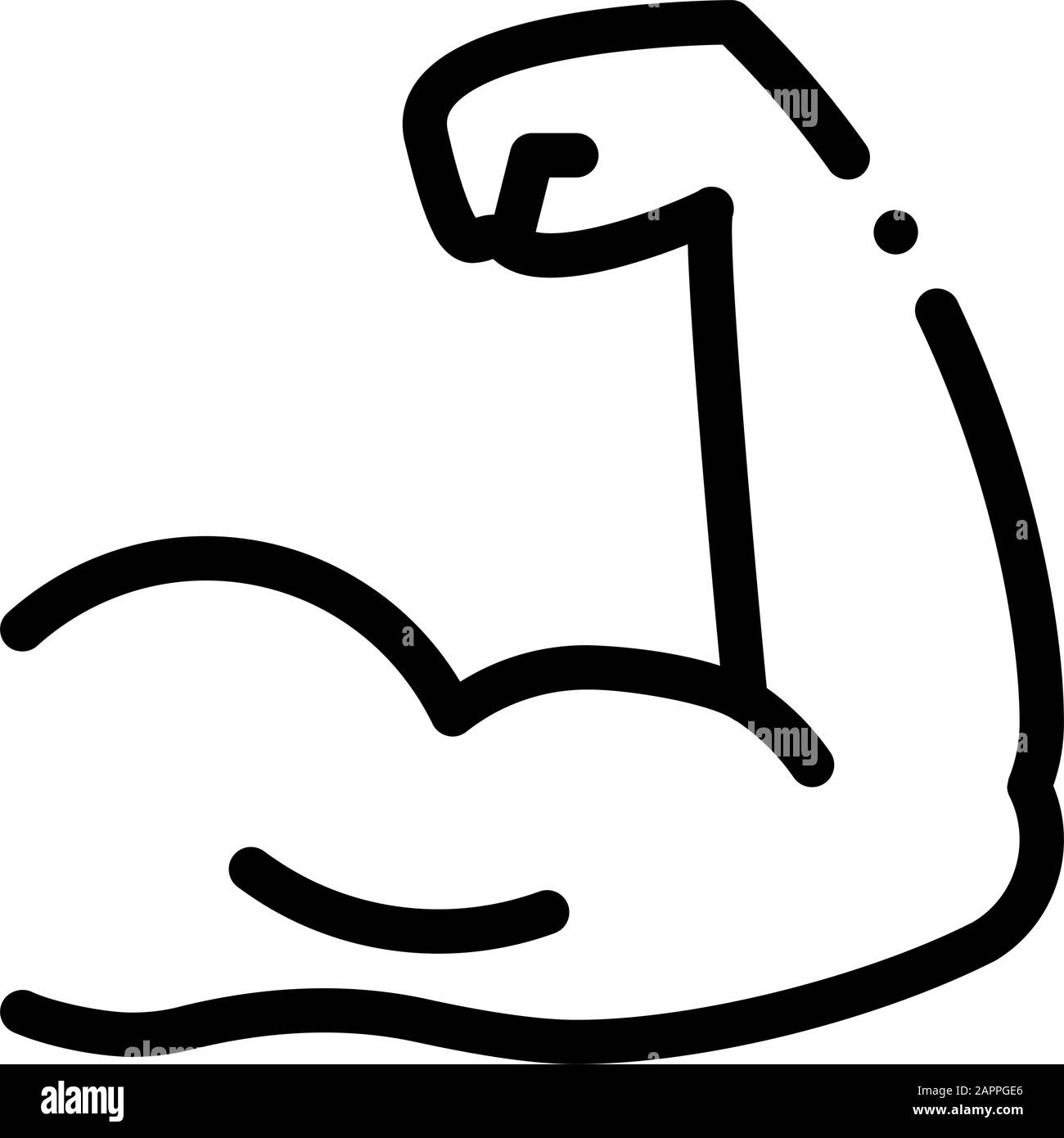 Arm Muscles Icon Vector Outline Illustration Stock Vector Image & Art ...