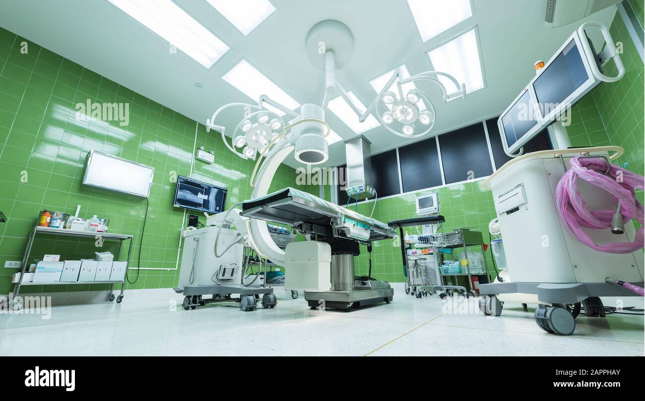 Equipment and medical devices in modern operating room Stock Photo - Alamy