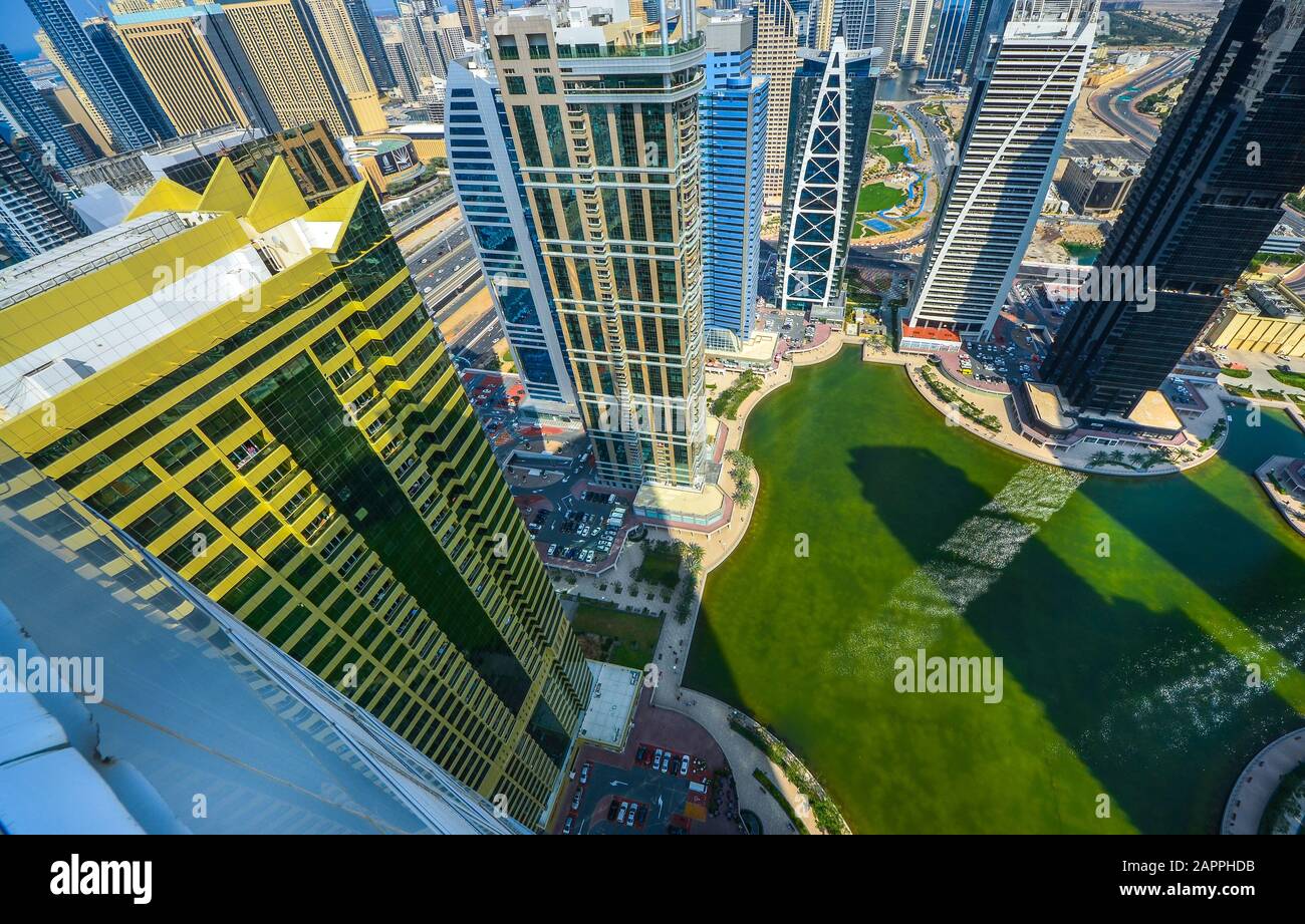 Dubai downtown from day night hi-res stock photography and images - Alamy