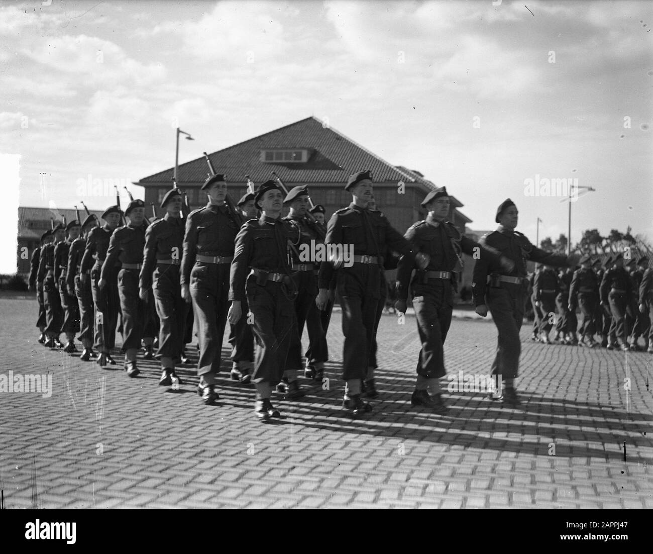 Military police security personnel Black and White Stock Photos ...