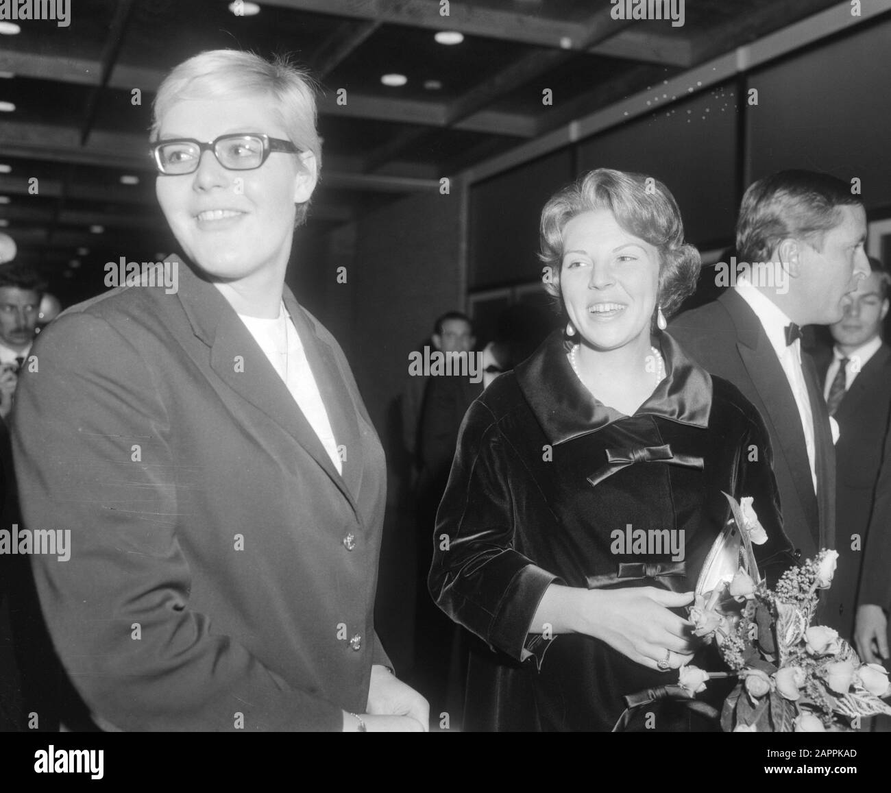 Princess Beatrix and her fiancée Claus von Amsberg at premiere of the ...