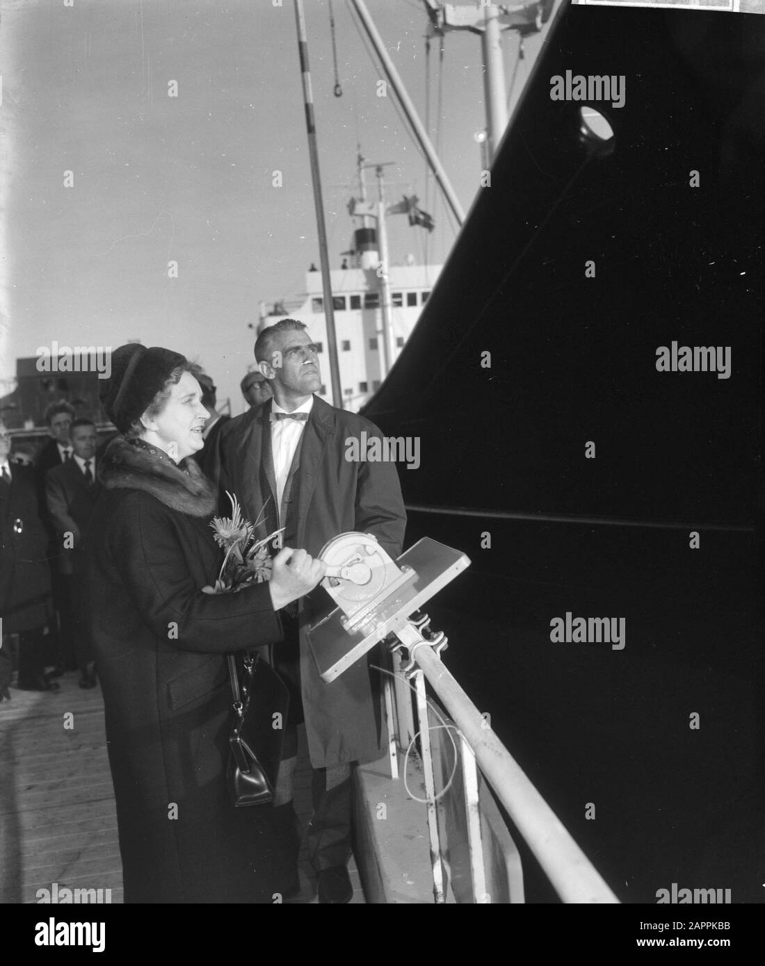 Tewaterlating motor ship Karin Winther, built by the Zaanlandse ...