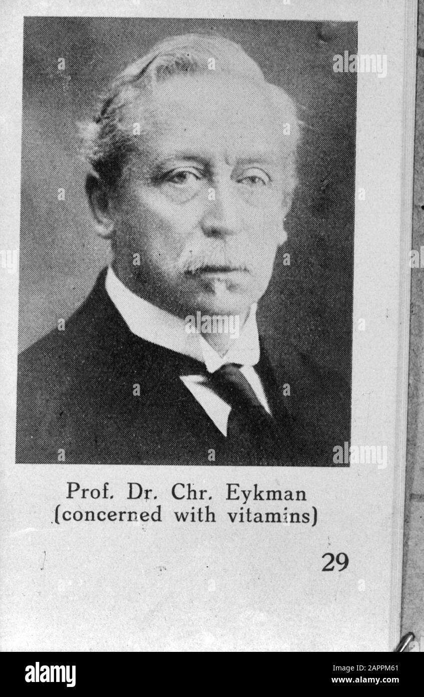 Nobel Prize winners. Prof. Dr. Chr. Eijkman (1858-1930) Annotation ...
