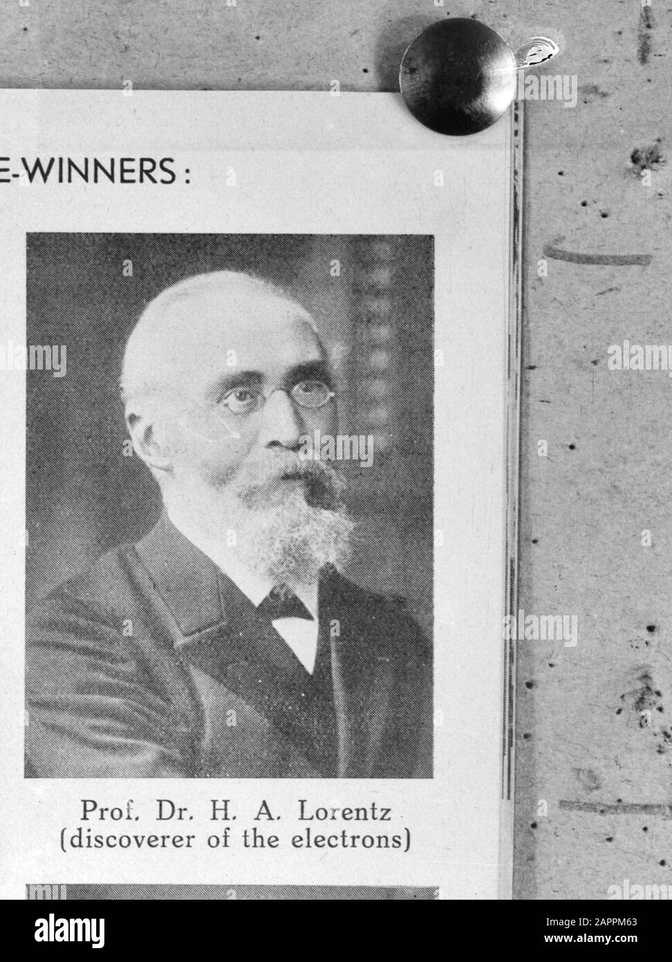 P [Portraits/Persons]/Anefo London series Nobel Prize winners. H.A. Lorentz (1853-1928 ...