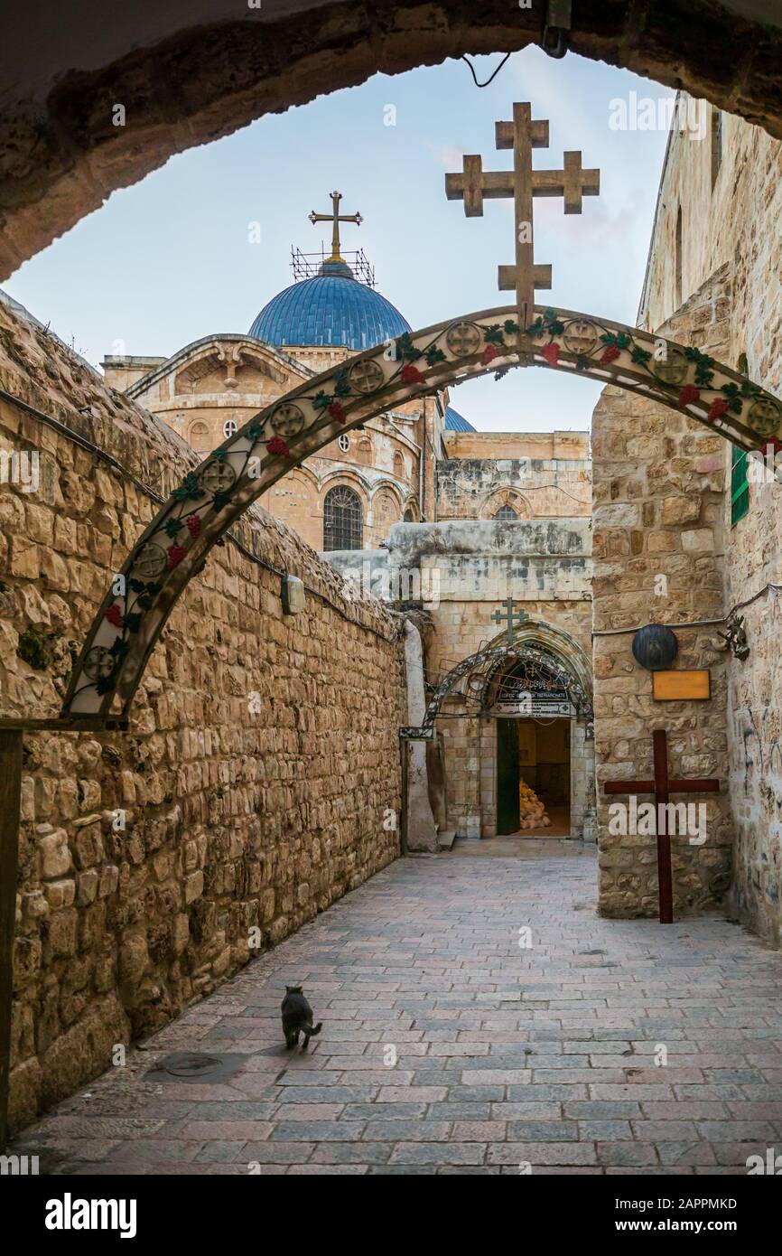 Entry to the Coptic Orthodox Patriarchate, St. Anthony Coptic Monastery ...
