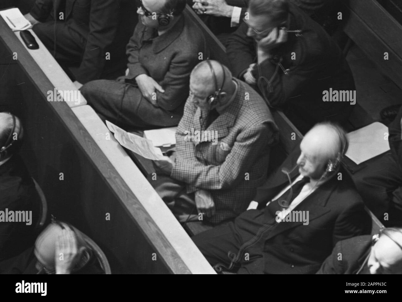 Nuremberg trials nazi war criminal Black and White Stock Photos ...