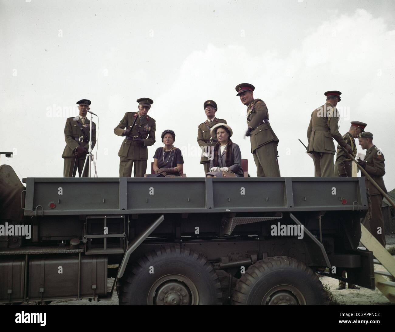 A military truck with Juliana and soldiers. Date: undated Keywords ...