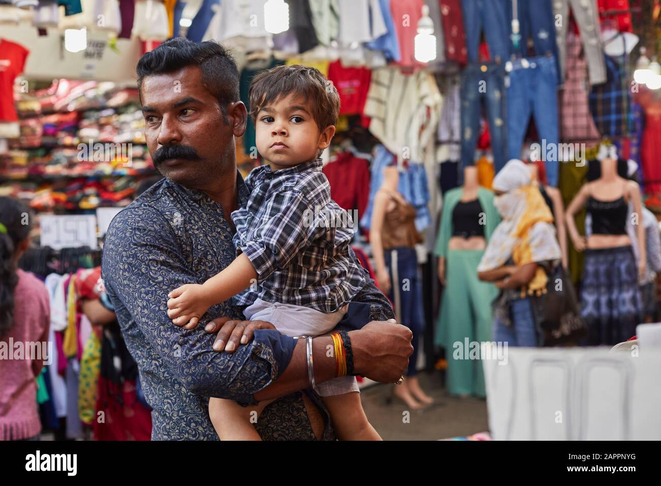 Boys with father india hi-res stock photography and images - Alamy