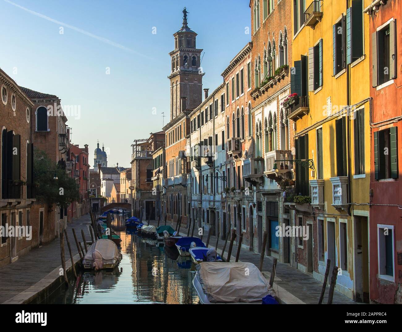 Street in Venice landscape Stock Photo - Alamy
