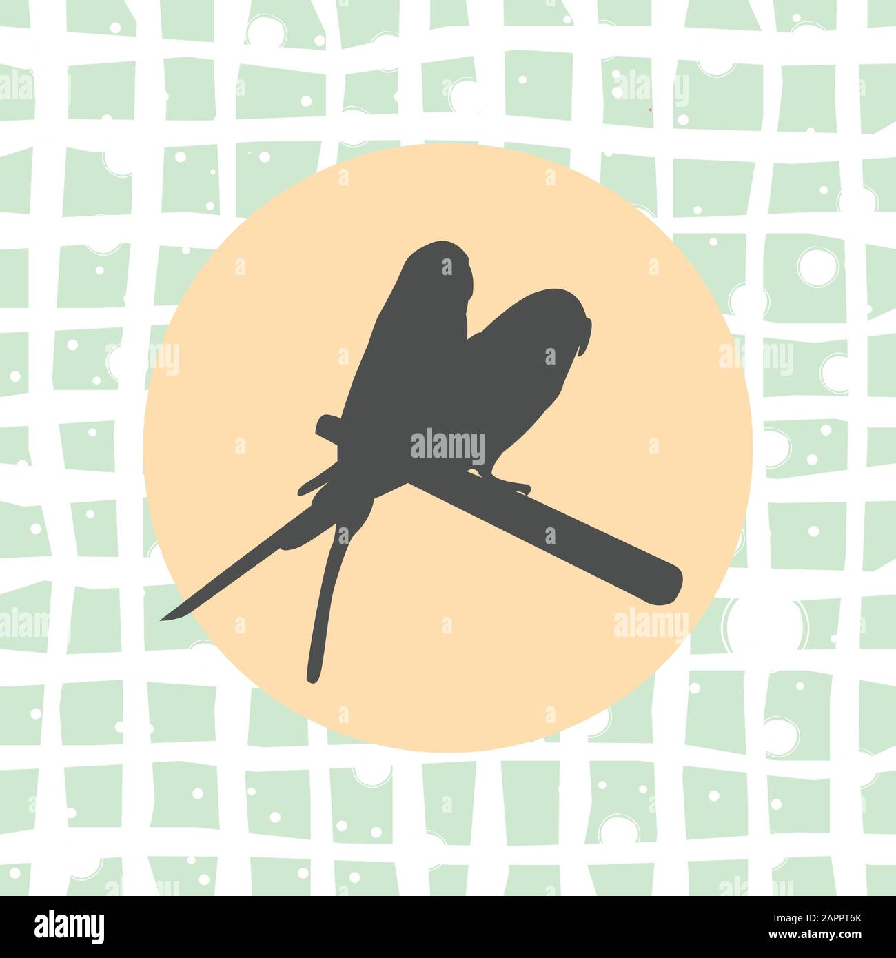 Two bird Flat Icon. Vector Illustration Stock Vector Image & Art - Alamy