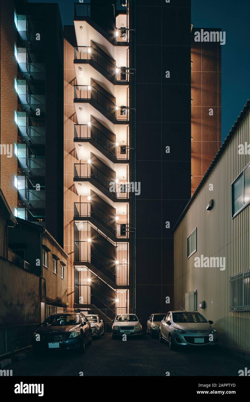 Modern apartment building blocks, Osaka, Japan Stock Photo - Alamy