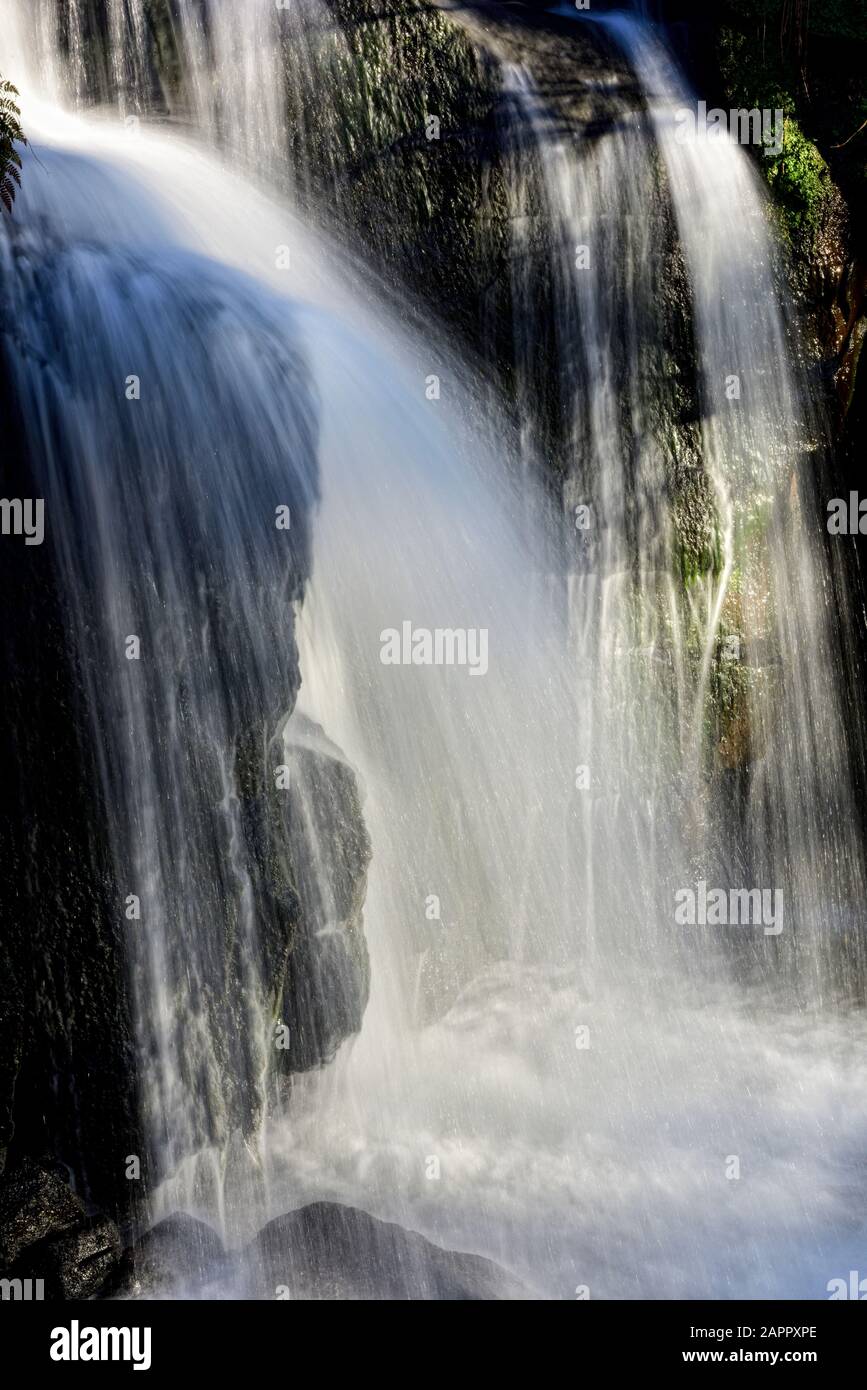 Lumsdale Waterfall In Matlock Uk High Resolution Stock Photography and ...