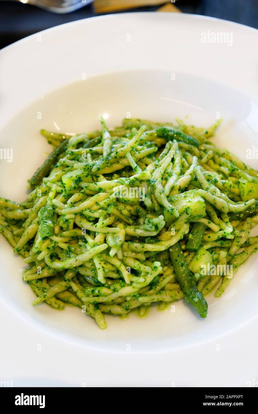 Typical ligurian pasta hi-res stock photography and images - Alamy
