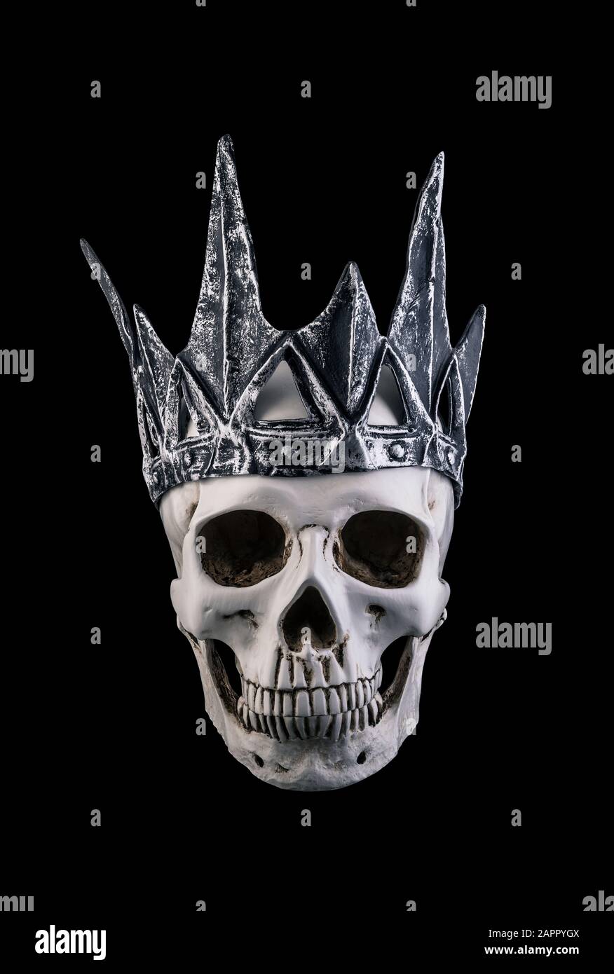 Skull with crown hi-res stock photography and images - Alamy