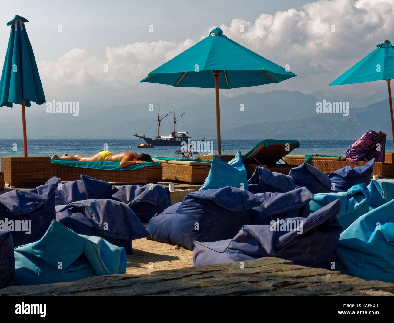 Beach resort, Gili Trawangan, Gili Islands, Indonesia, Southeast Asia ...