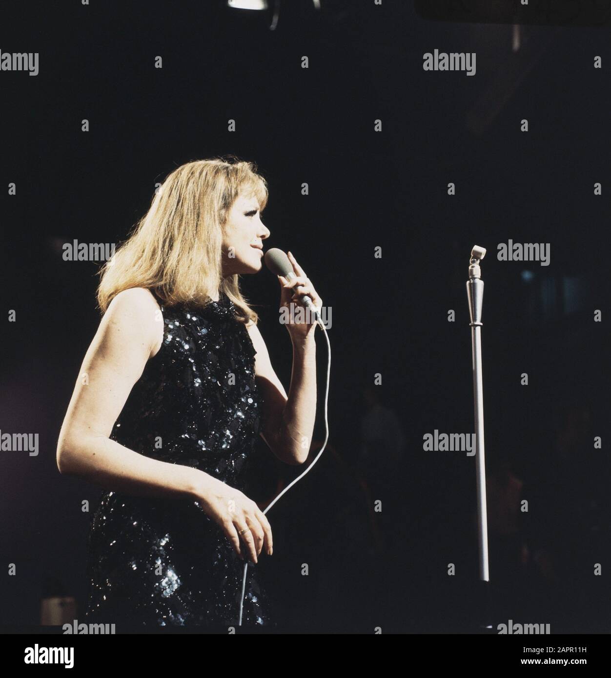 German singer Hildegard Knef makes TV recordings German singer ...