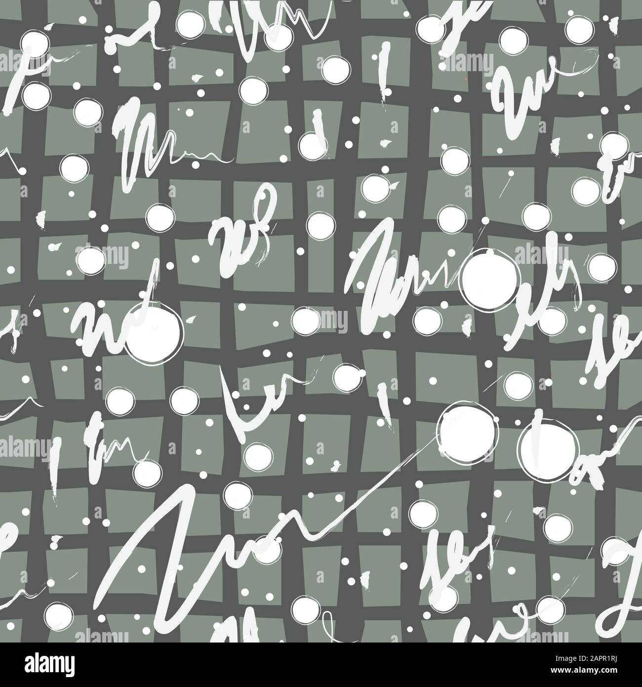 Vector scribble seamless pattern. Ink scribble continuous background on ...