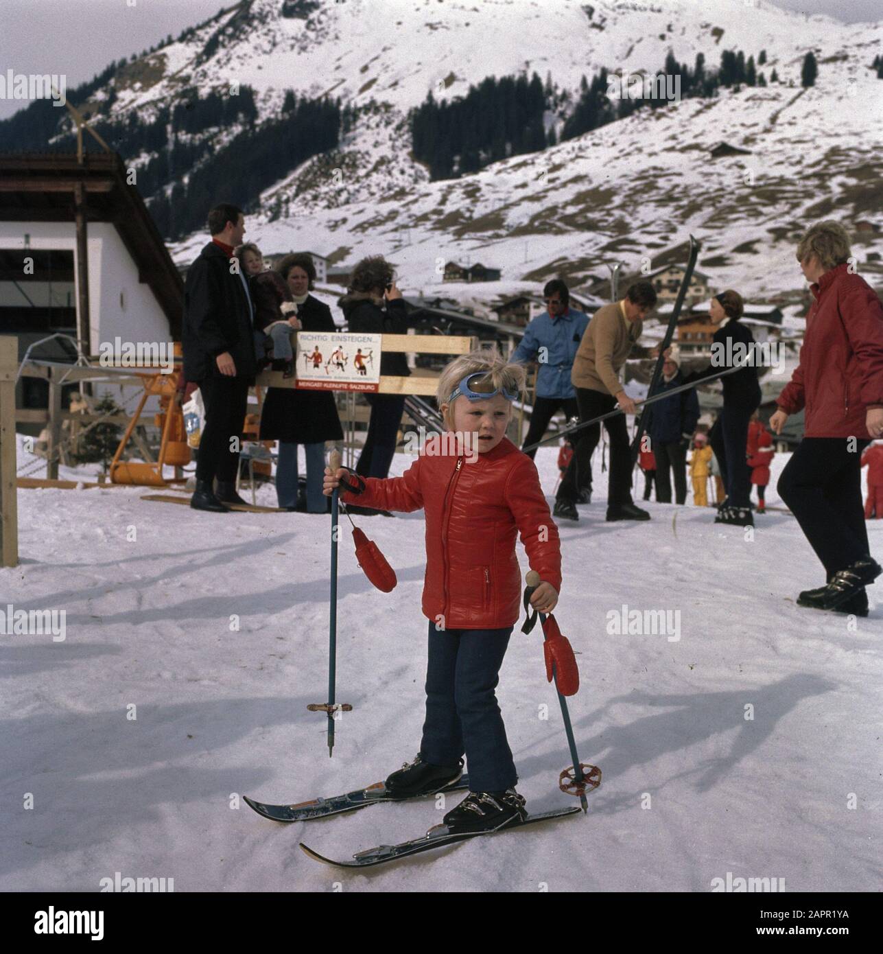 Royal House Royal family with winter sports holiday in Lech. Prince ...