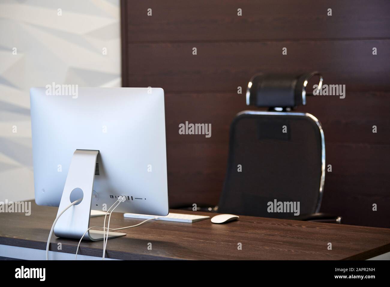 Modern workplace. Office work place for designer. Minimal desktop area ...