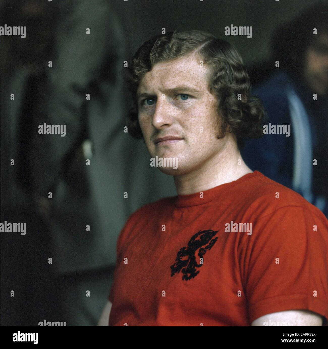 Dutch footballers; nr. 5: Arie Haan, nr. 6: Wim Jansen Date: April 30 ...