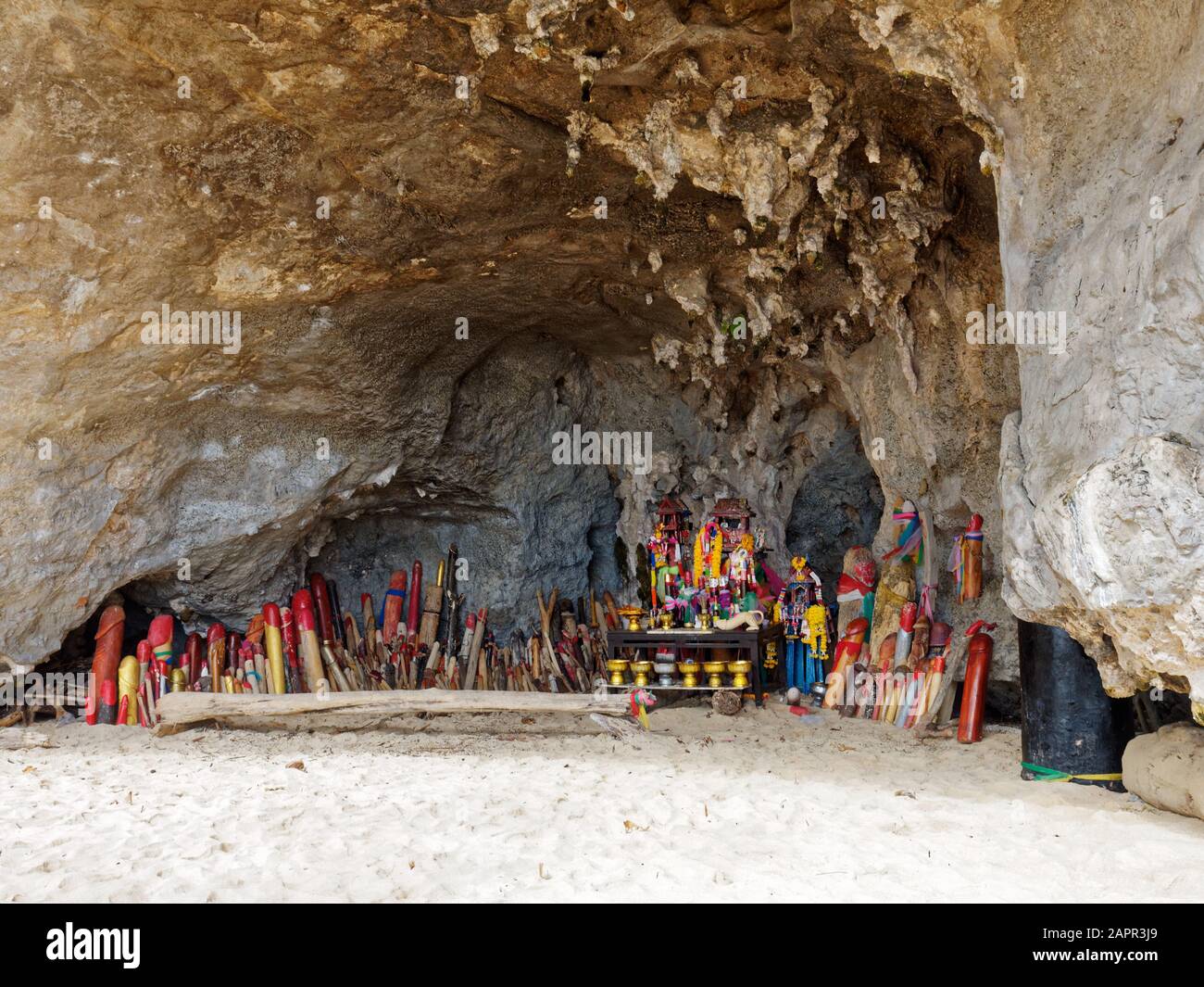 Fertility Cave, Rayavadee, Railay, Krabi, Thailand, Asia Stock Photo ...