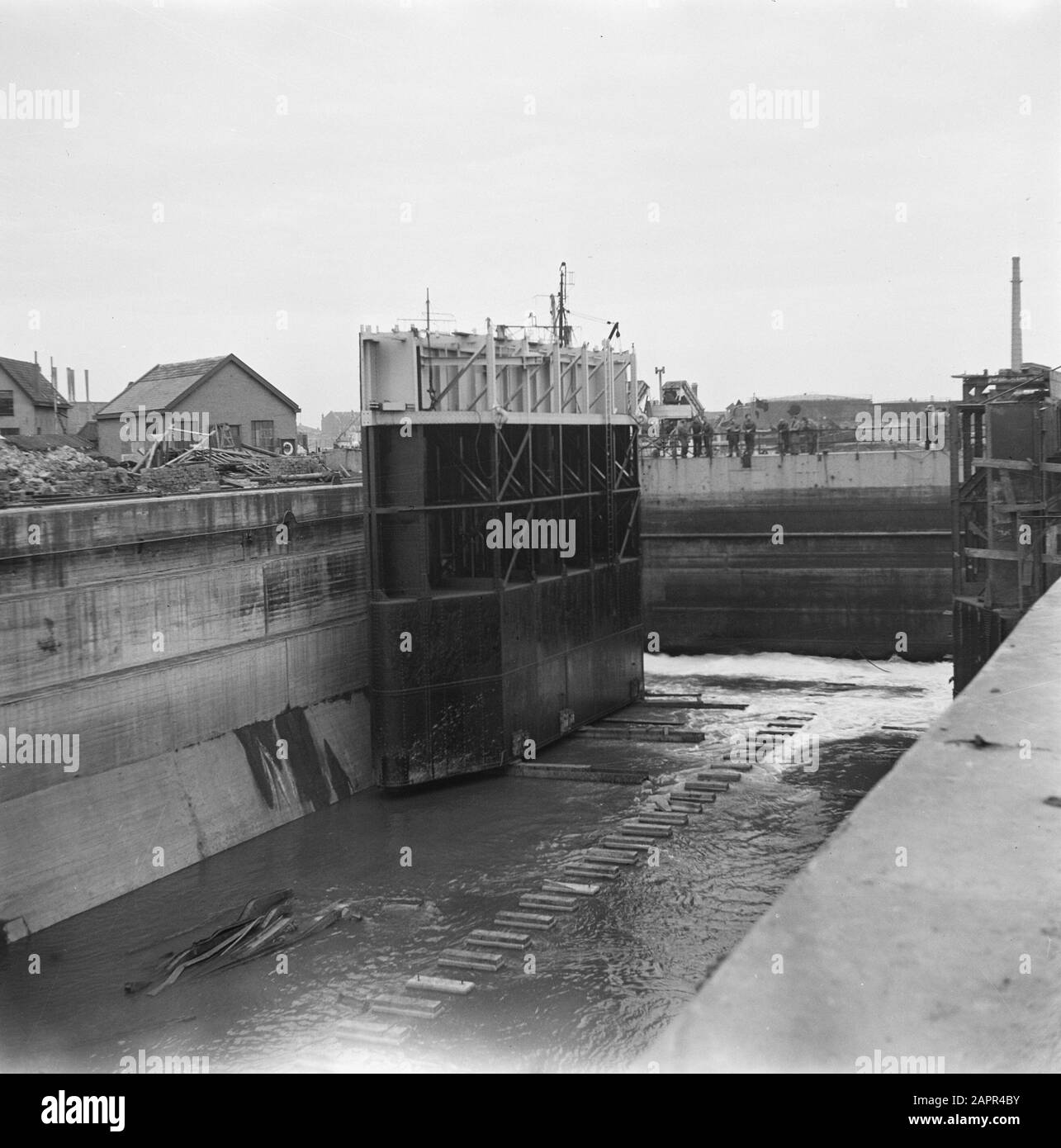 Recovery: Ports Reconstruction Flushing. Repair work on a port ...