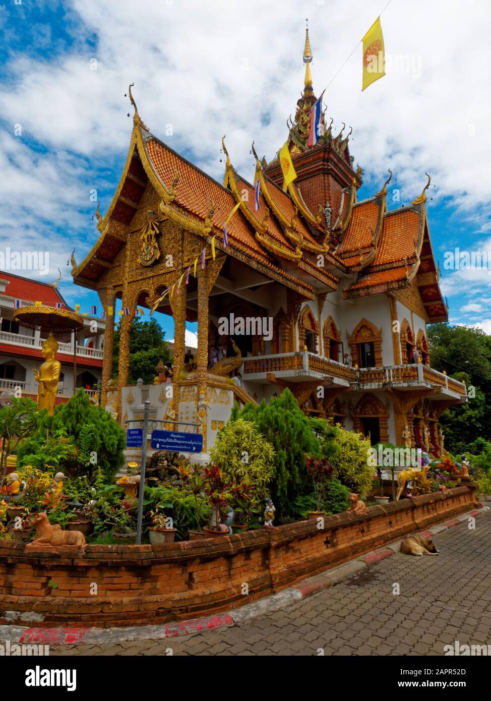 Wat Buppharam temple in Chiang Mai, Thailand, Asia Stock Photo - Alamy