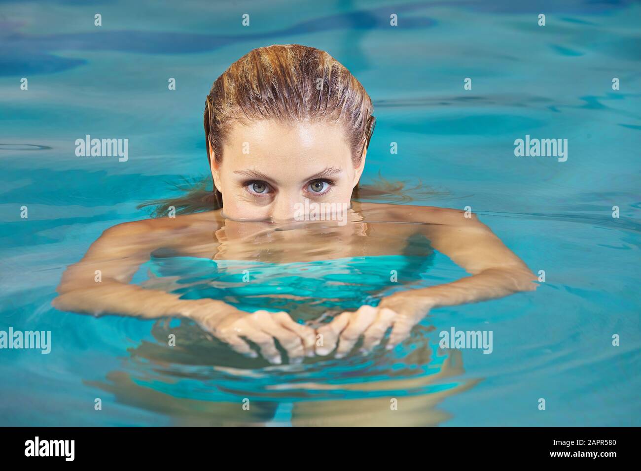 Young Woman Diving Into Swimming Pool On Holiday At A Gite SMARTLINE
