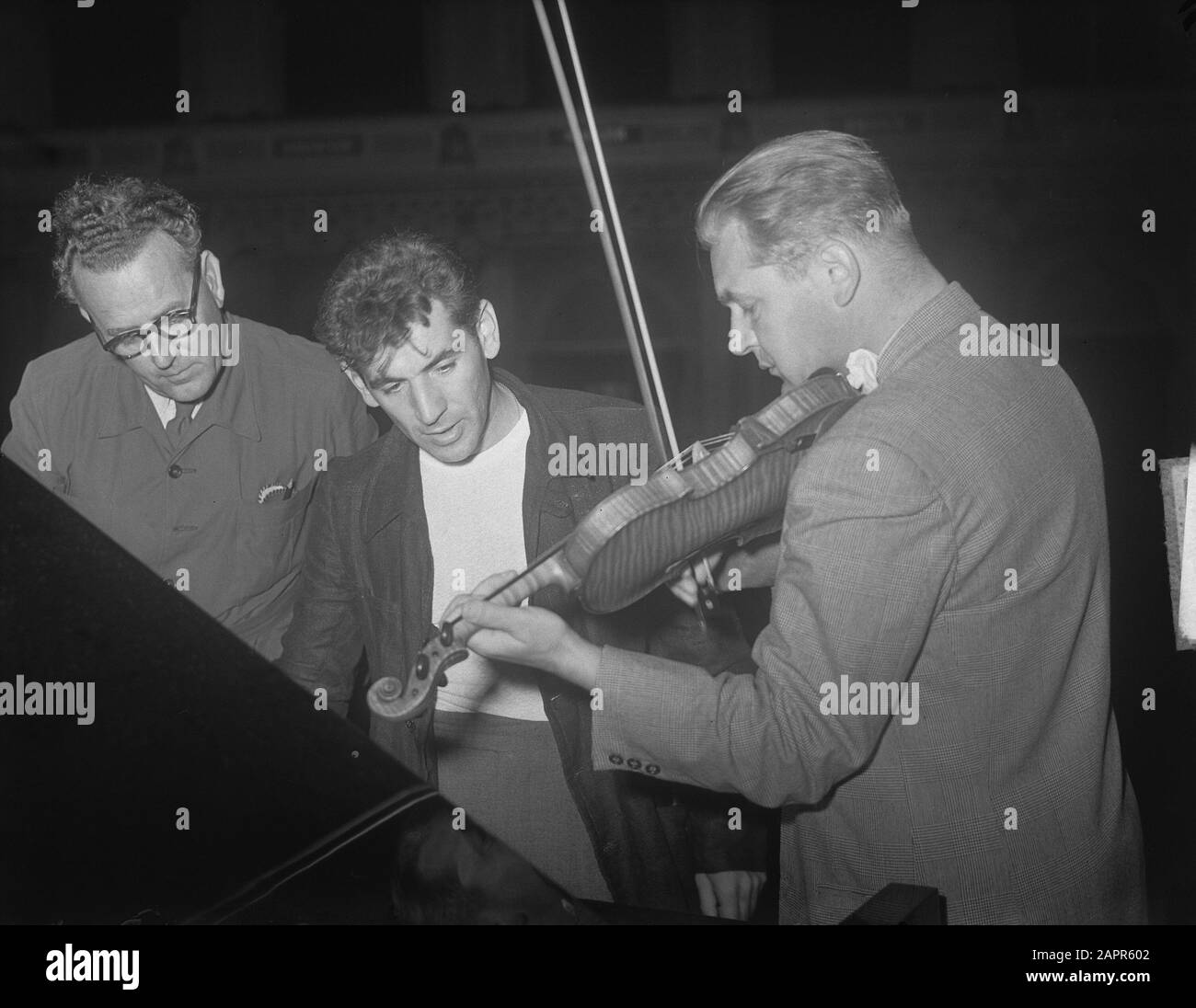 Leonard Bernstein (USA) conductor at Concertgebouw Orchestra. Bernstein ...