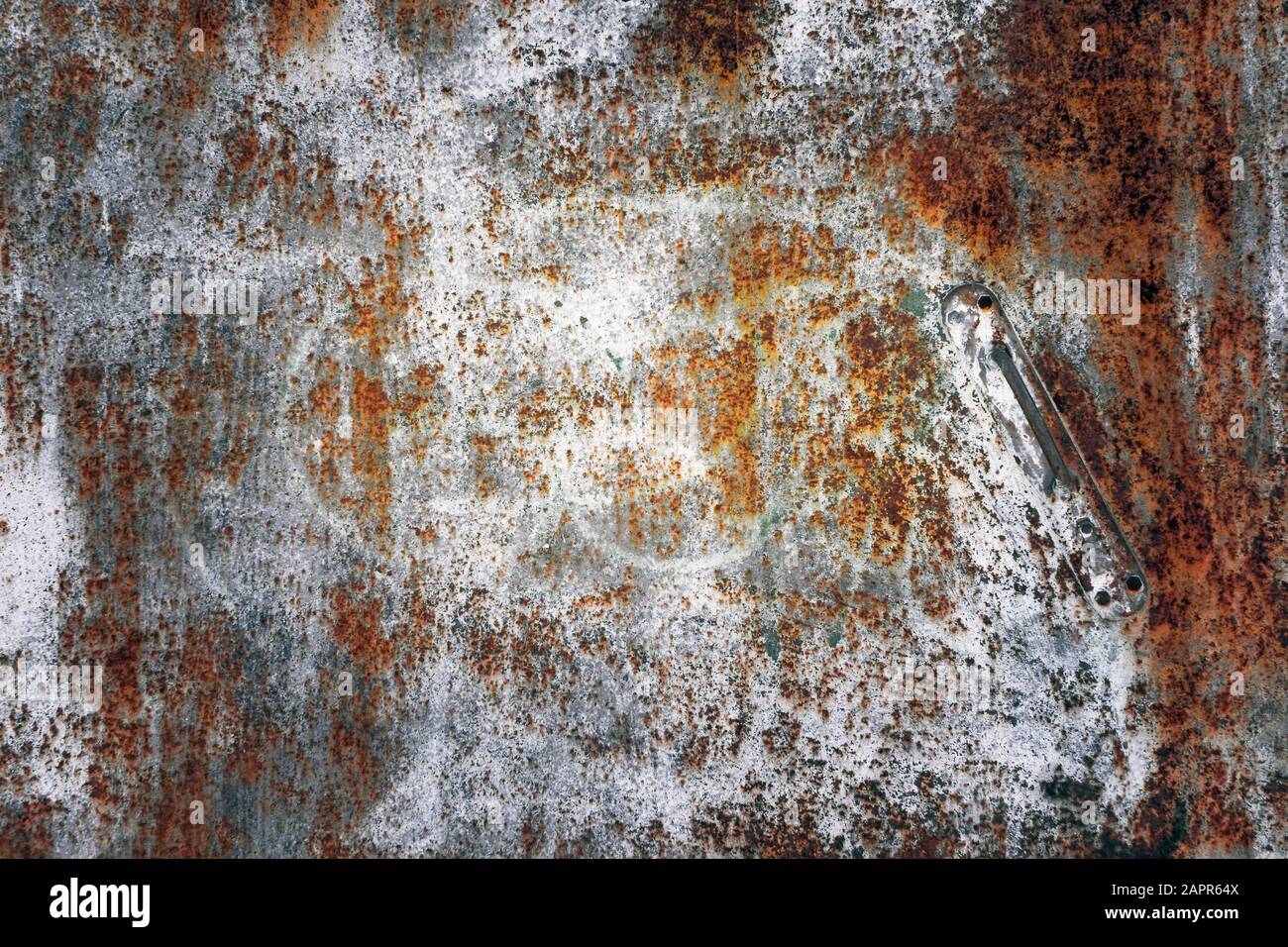 texture of old rusty metal surface background. detailed traces of ...