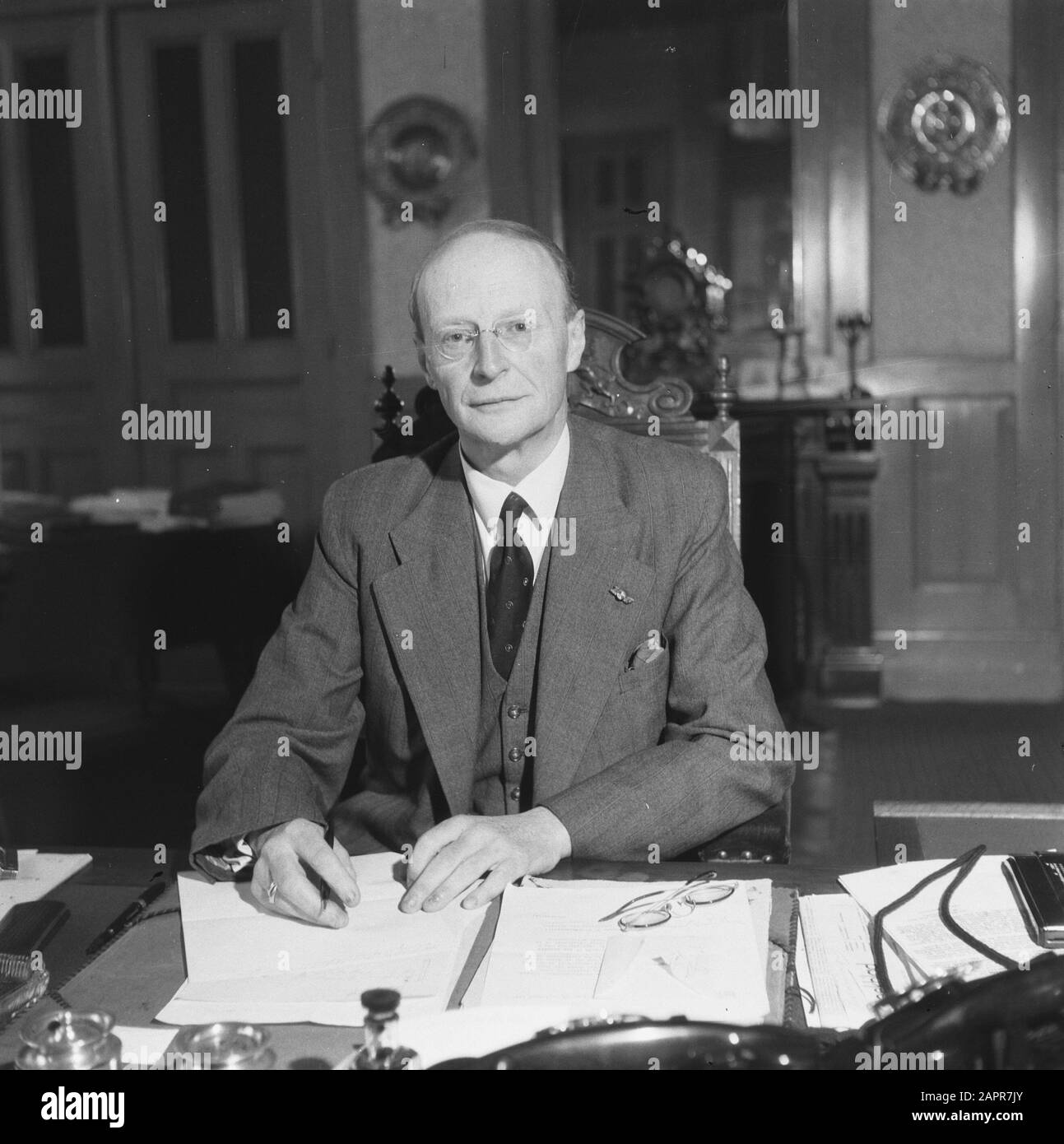 J.A. van Thiel, appointed attorney general of Amsterdam Date: 1945 ...