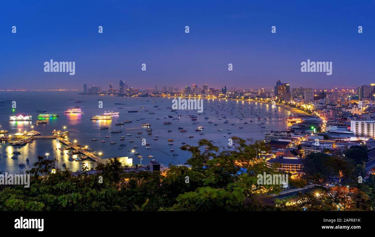 Pattaya night boat hi-res stock photography and images - Alamy