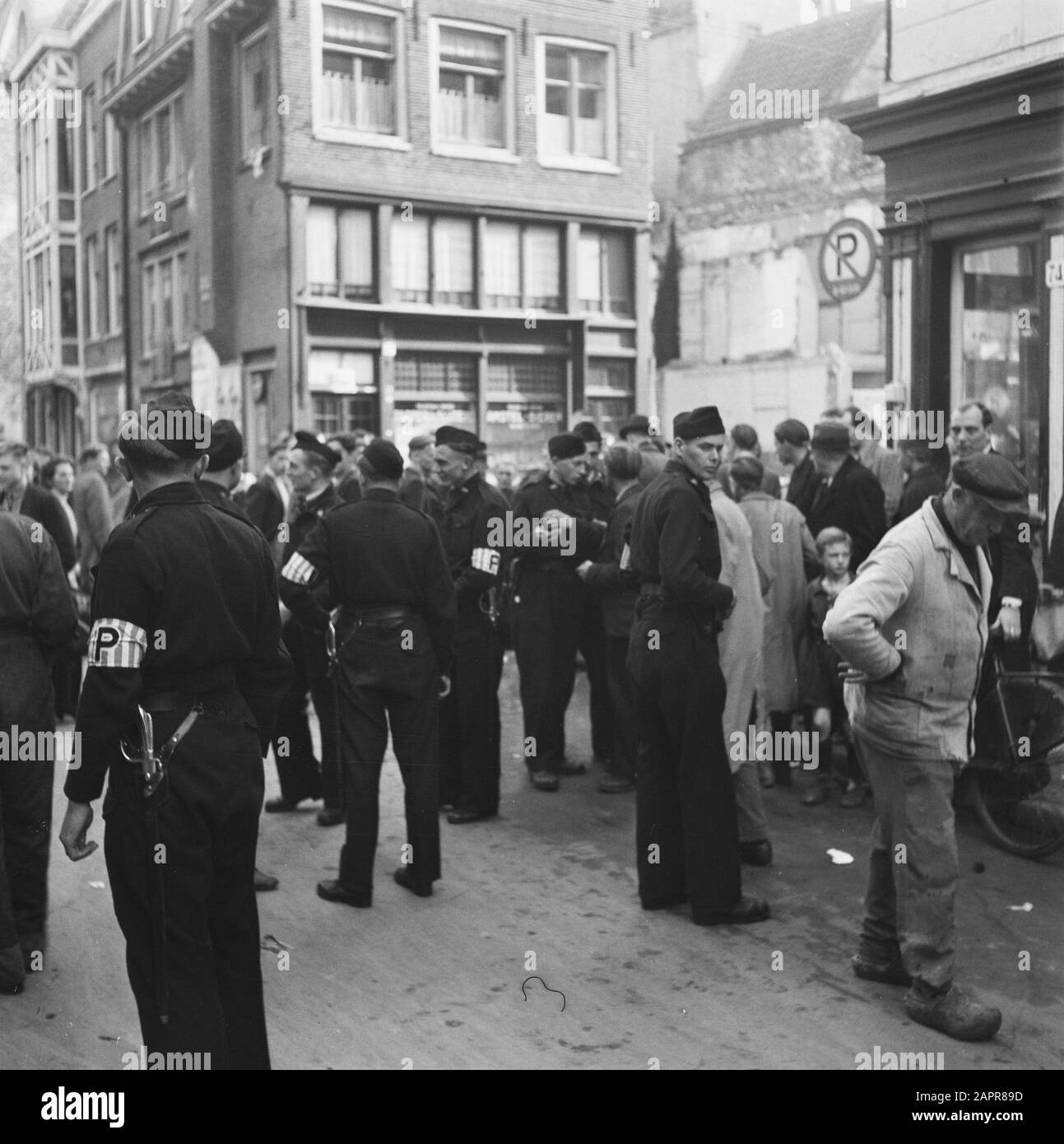 Razzias on the black trade Date: October 1945 Location: Amsterdam ...