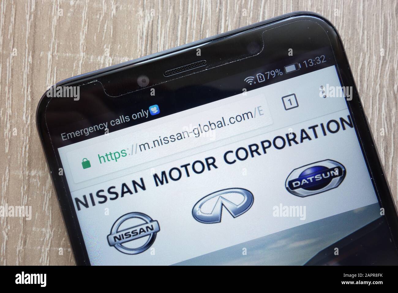 Nissan Motor website displayed on a modern smartphone Stock Photo - Alamy