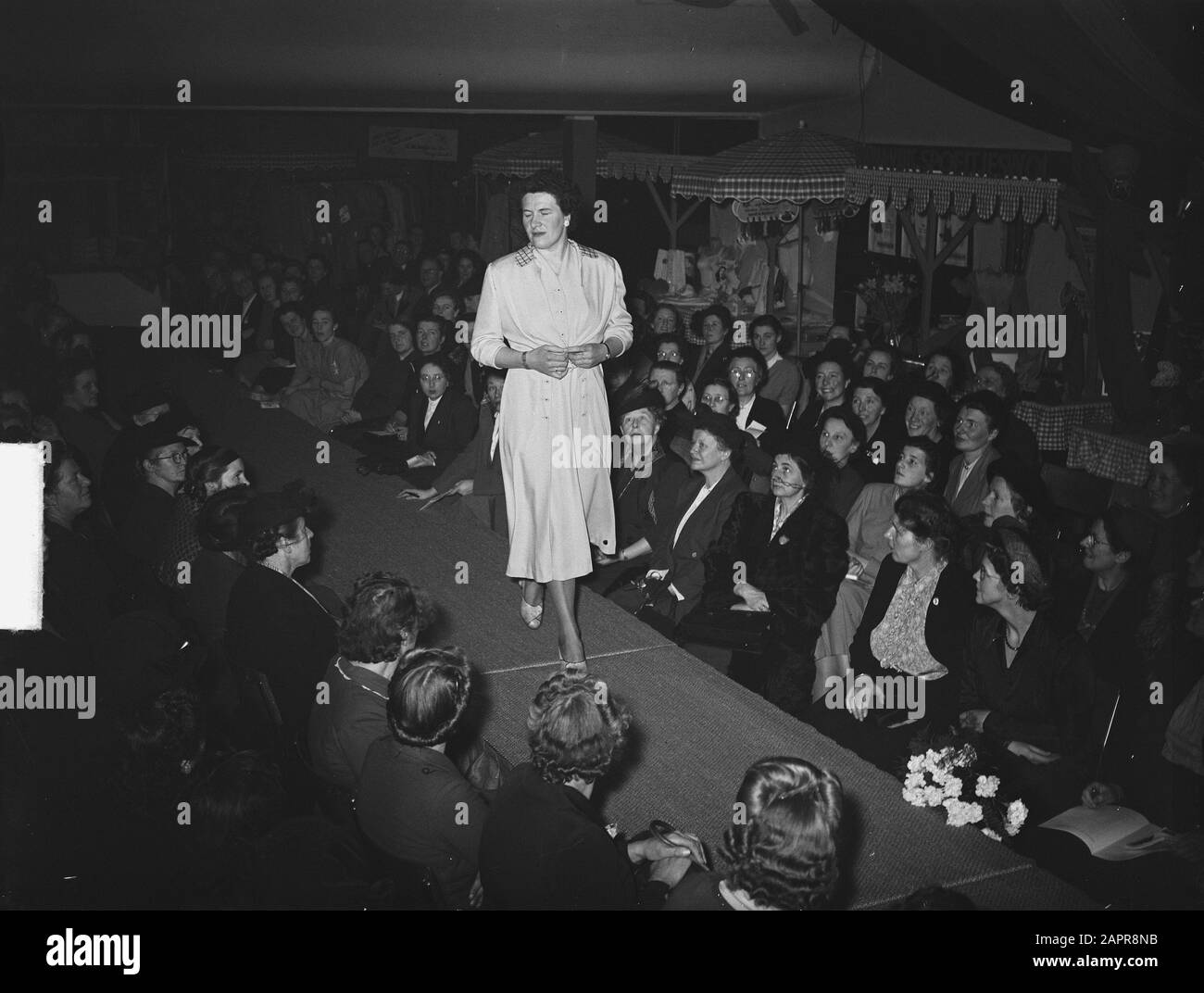 During fashion show presentation Black and White Stock Photos & Images ...